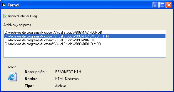 Drag and drop de archivos en vb 6.0