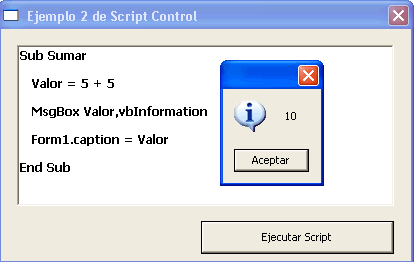 Microsoft Script control
